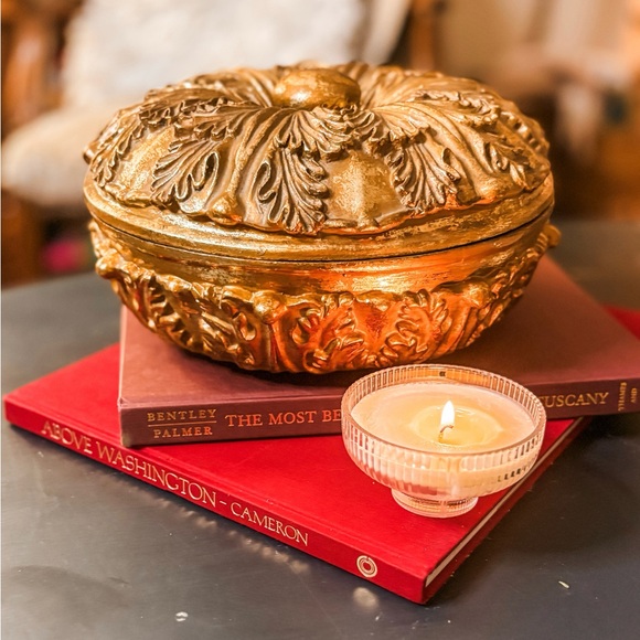 Accents | Ornate Gold Decorative Box | Poshmark